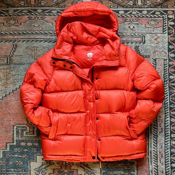 Roots | Jackets & Coats | Nwot Roots Orange Down Puffer Jacket Sz Med ...